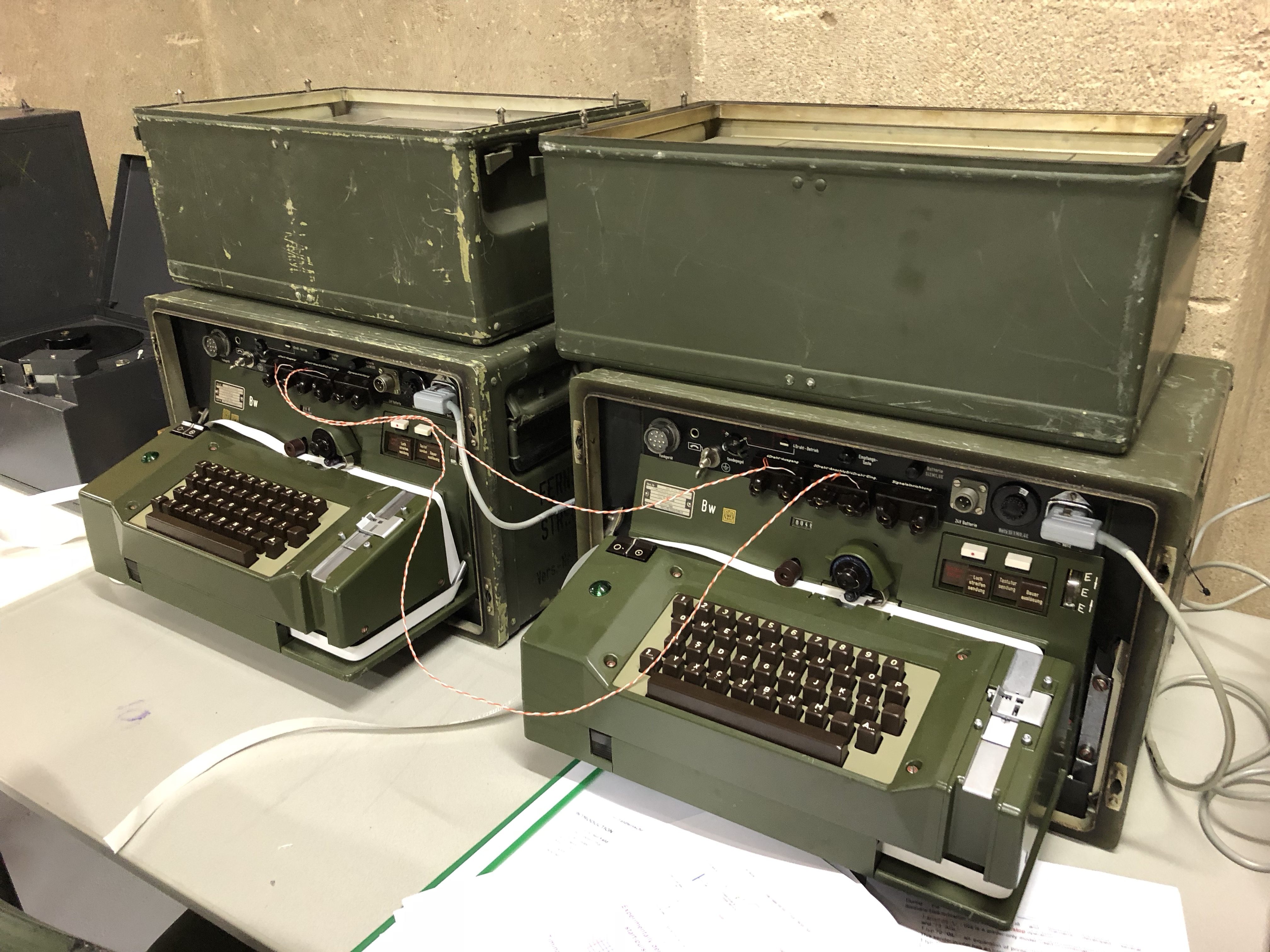 Hellschreiber in Aktion – Fernmeldemuseum Dresden